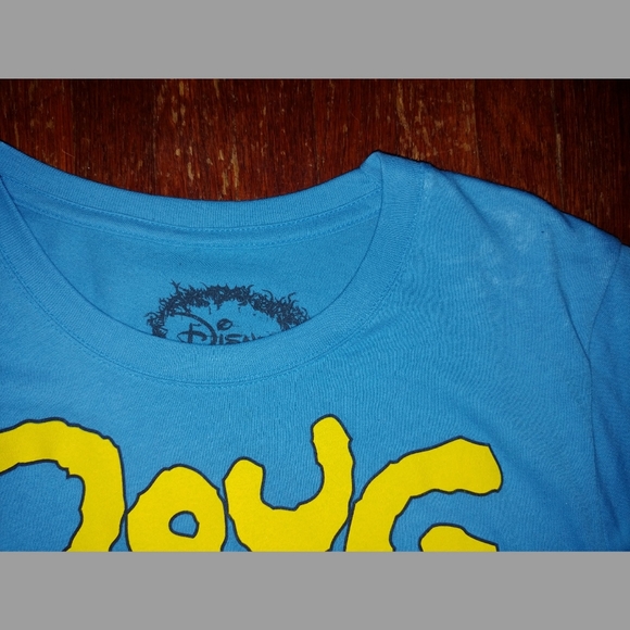 Disney | Tops | Nickelodeon Doug Cartoon Graphic Tee Blue Shirt From ...